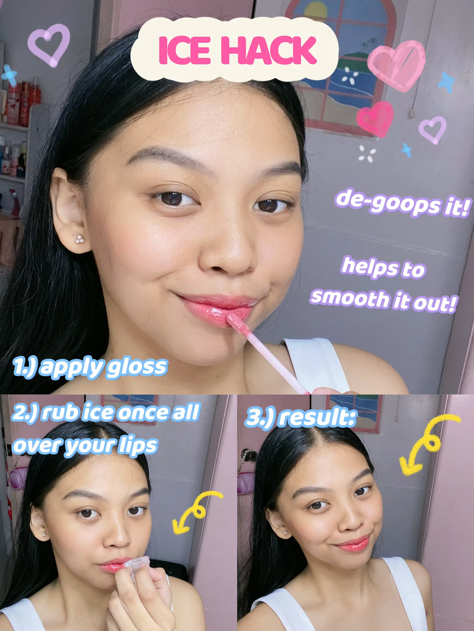 say goodbye to super sticky gloss!😬 tip & hacks!💋 | แกลเลอรีที่โพสต์โดย ...