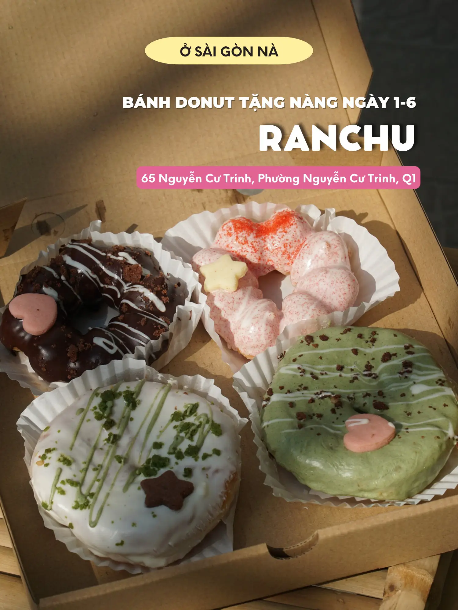 GỢI Ý BÁNH DONUT TẶNG NÀNG NGÀY 1-6 🍩 | แกลเลอรีที่โพสต์โดย Có hẹn lại lên | Lemon8