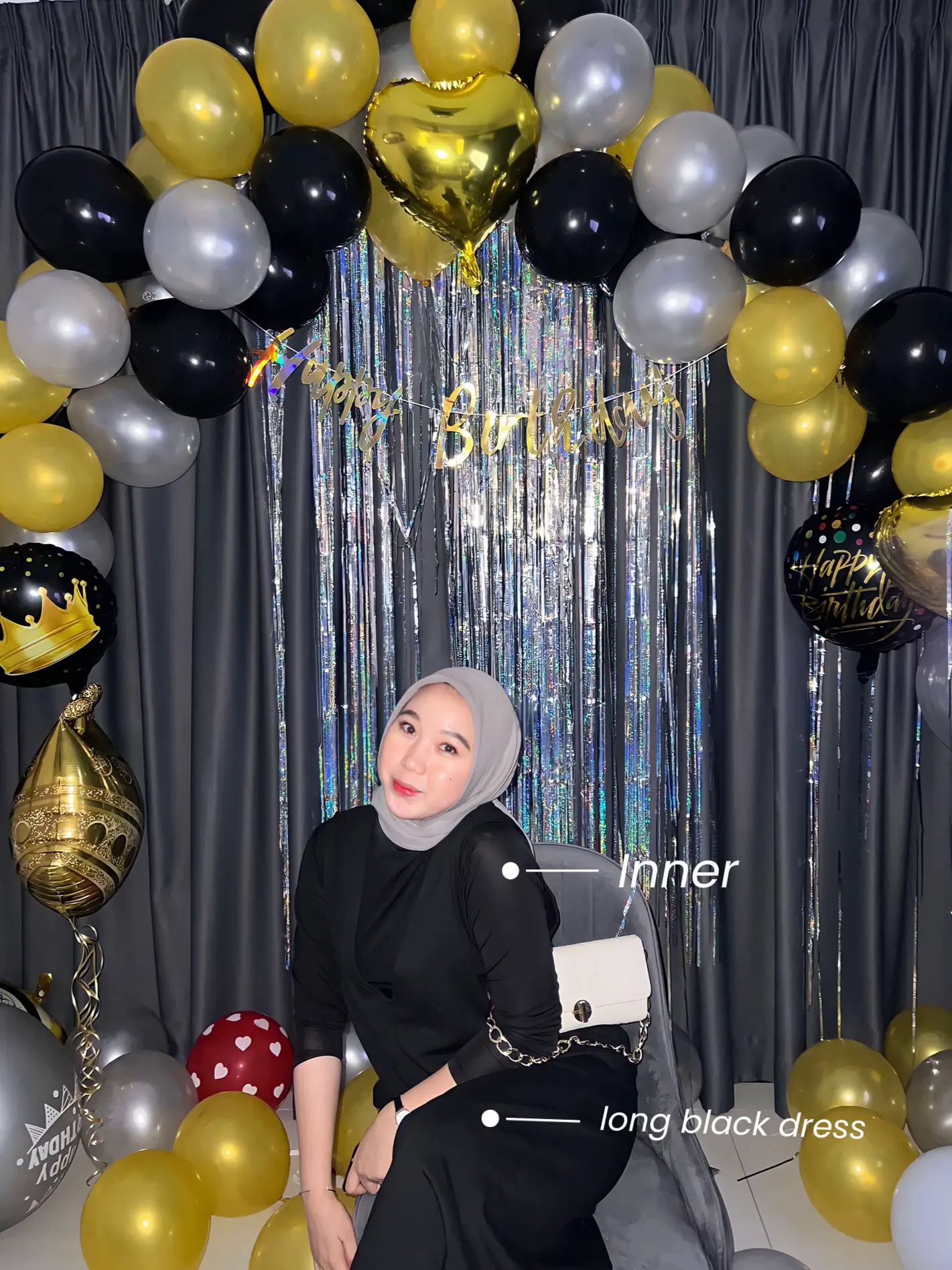 simple black theme birthday girl outfit🖤💃🏼 | Galeri disiarkan oleh Junee | Lemon8