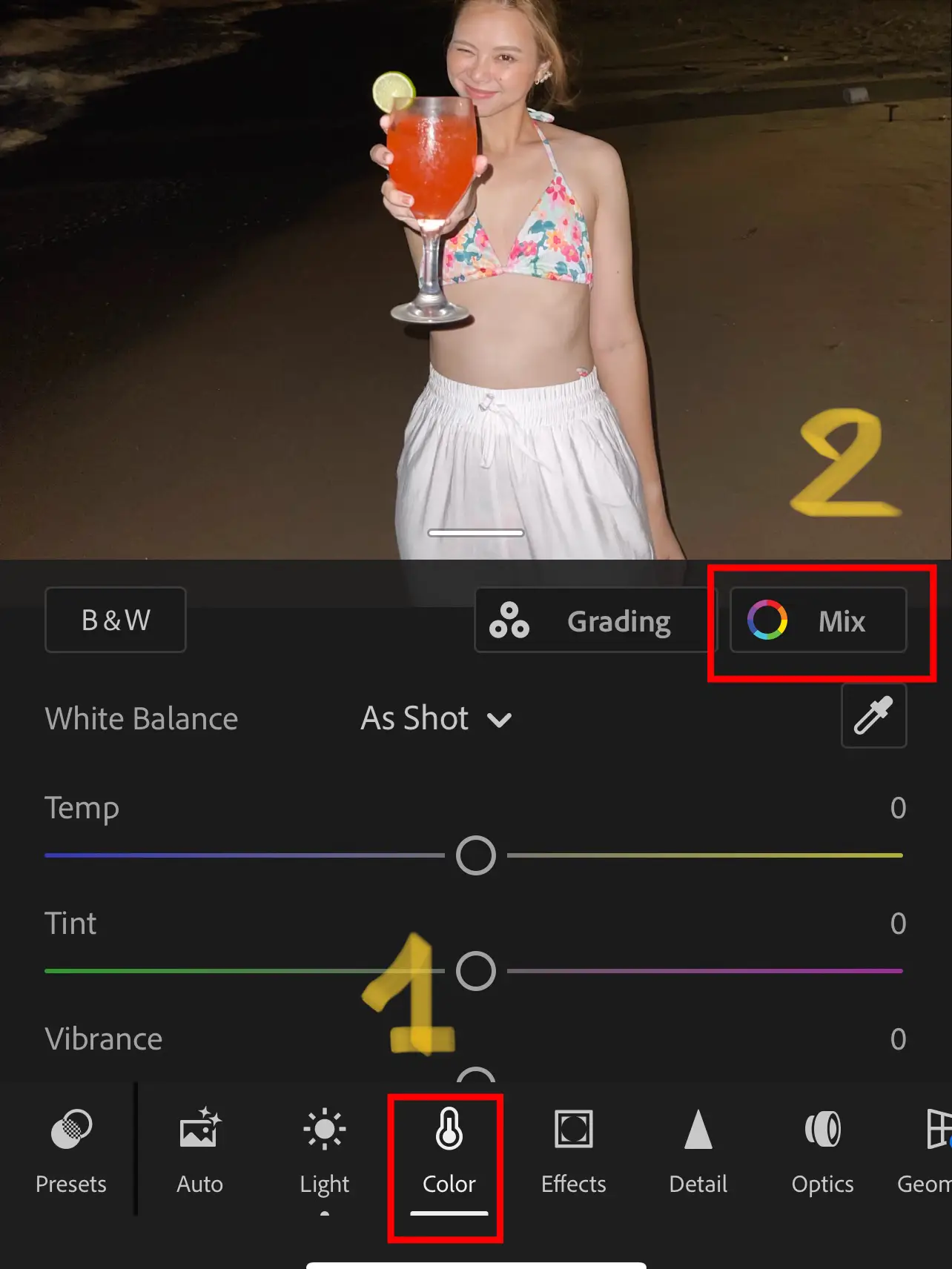 แต่งรูป Lightroom ทะเลกลางคืน - การค้นหาใน Lemon8