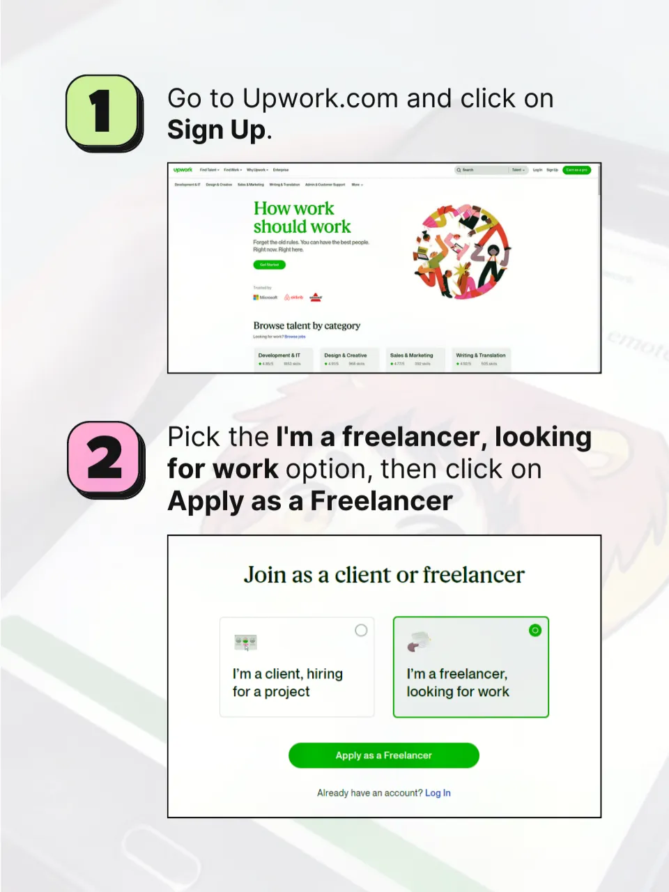 💚Getting Started on Upwork (Part 1)💚 | Galeri diposting oleh citra ...