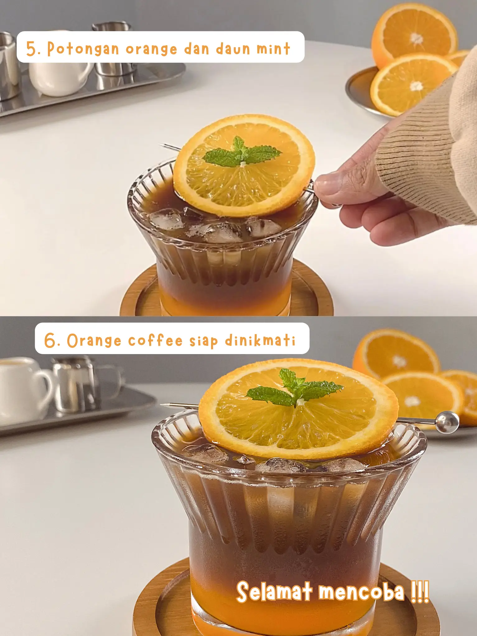 Ide kopi segar "orange coffee"🍊☕️ | Galeri diposting oleh haniyalassundus | Lemon8