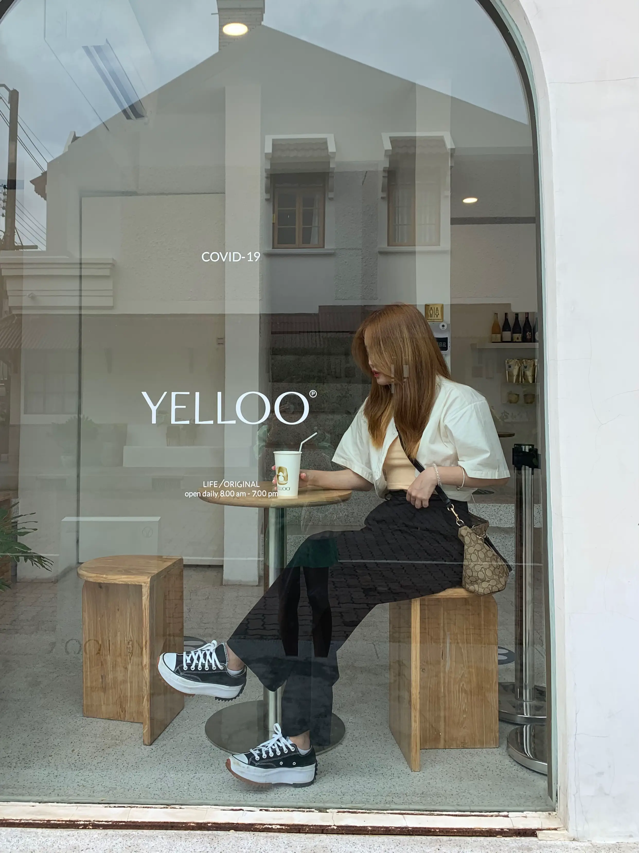 #ootd yellow at yelloo! แต่งตัวไปคาเฟ่ธีมสีเหลือง!🙌🏻💛 | แกลเลอรีที่ ...