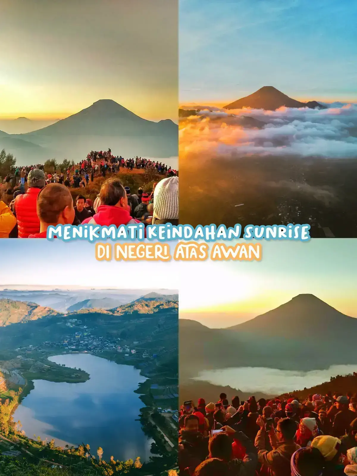 Menikmati keindahan Sunrise di Negeri atas awan | Galeri diposting oleh Kurniawandrr | Lemon8