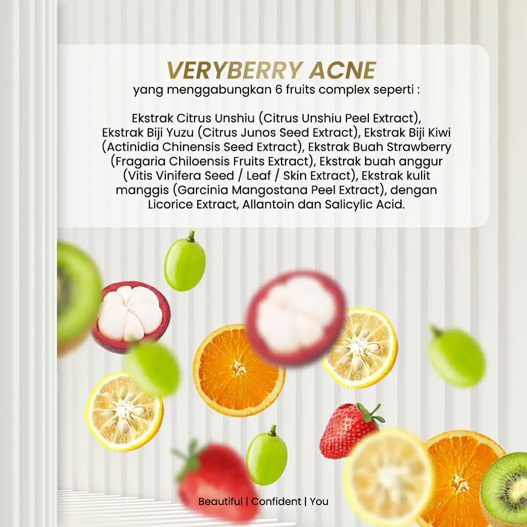BYE JERAWAT dengan kandungan Very Berry Acne Care! | Galeri diposting oleh Officialberl.Co | Lemon8