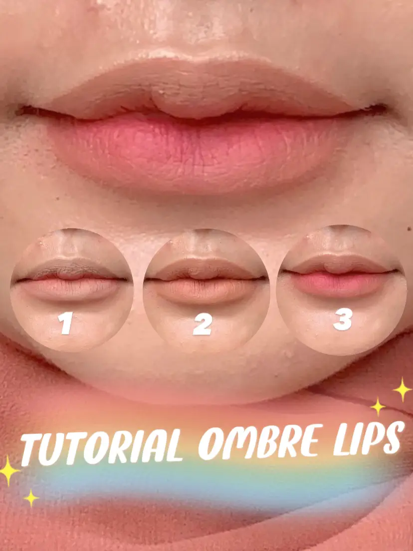 Tutorial Ombre Lips Super Simple | วิดีโอที่เผยแพร่โดย Desy Lustiyani | Lemon8
