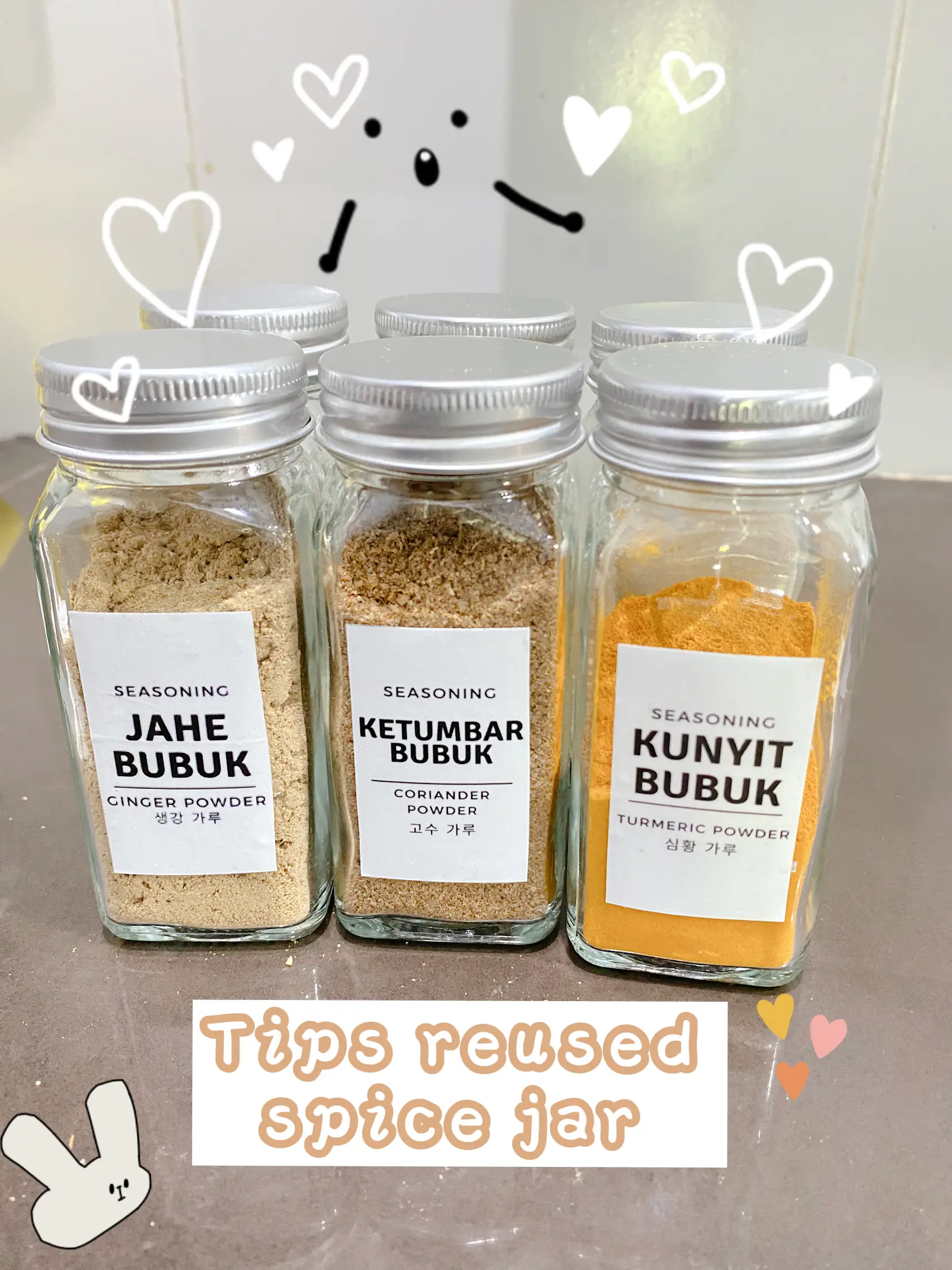 Tips reused spice jar | Video dipublikasikan oleh Wils Home | Lemon8