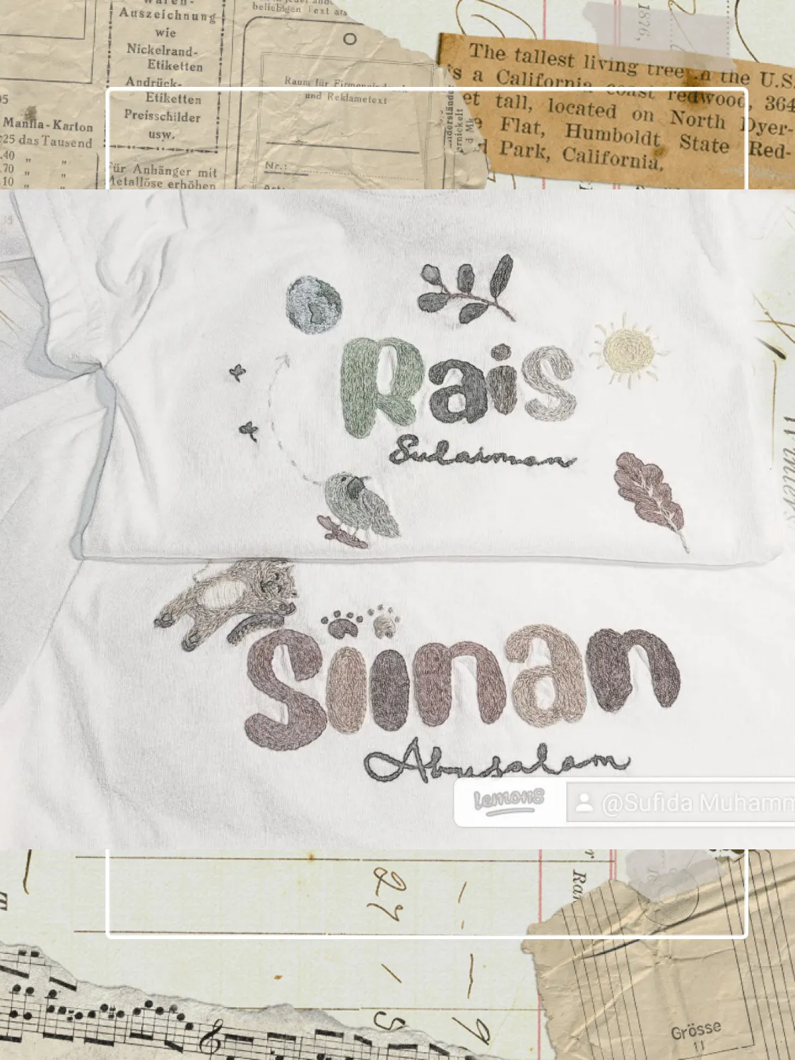 ออกแบบเสื้อยืด เพื่อปักมือ ค่าาาาา | แกลเลอรีที่โพสต์โดย Sufida Muhammad | Lemon8