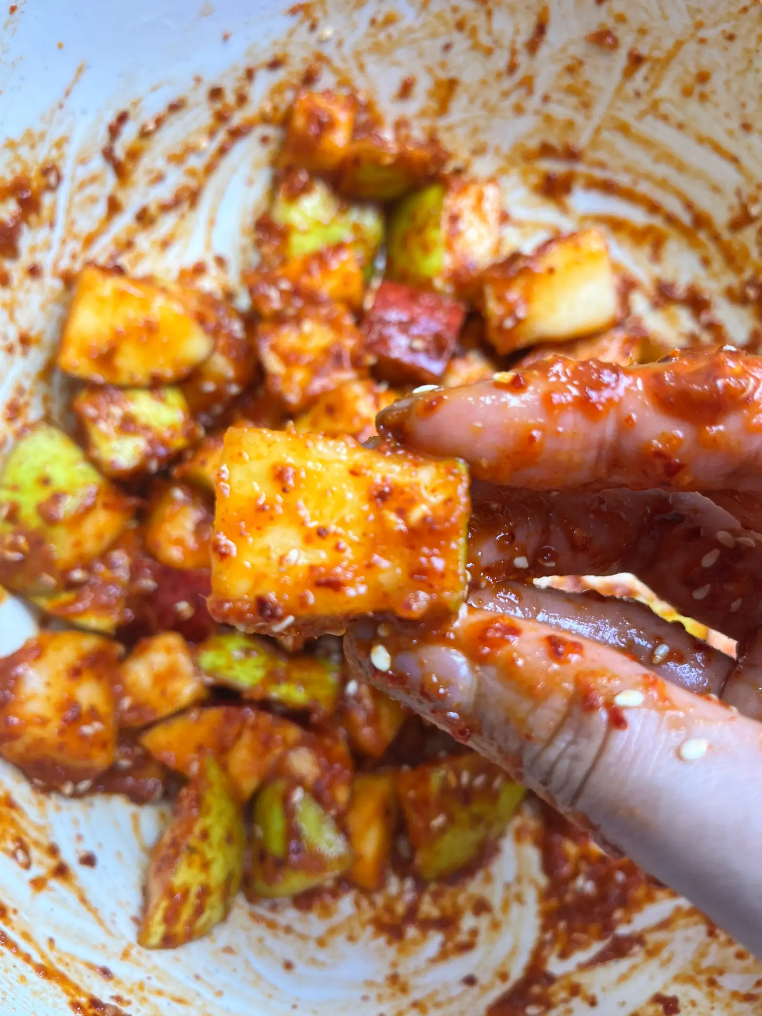 you will LOVE this sweet, fresh apple pear kimchi! | แกลเลอรีที่โพสต์ ...