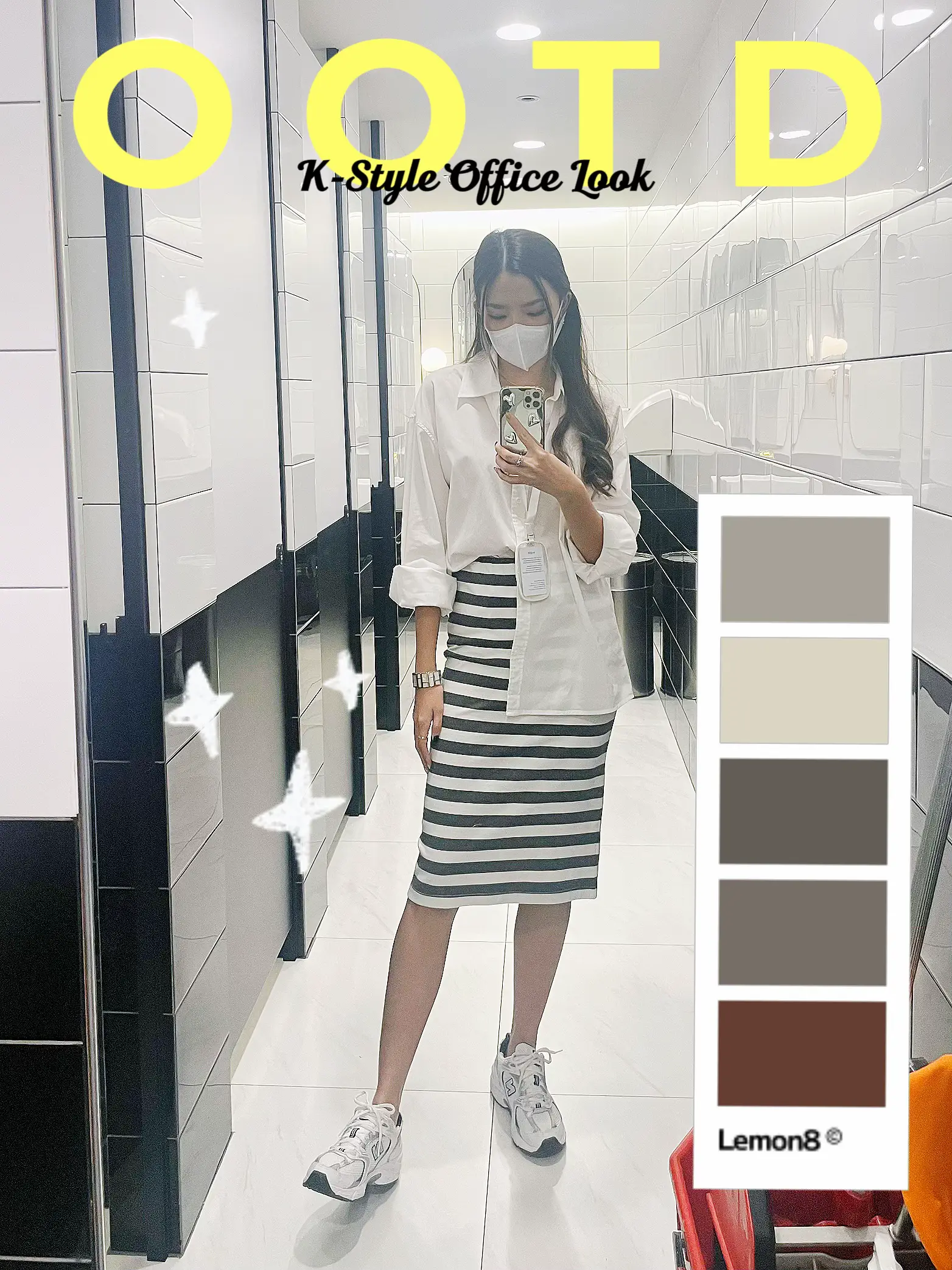 OOTD ไปออฟฟิศแบบสาวเกาหลี🤓 ️ | แกลเลอรีที่โพสต์โดย NJ🦄💜 | Lemon8