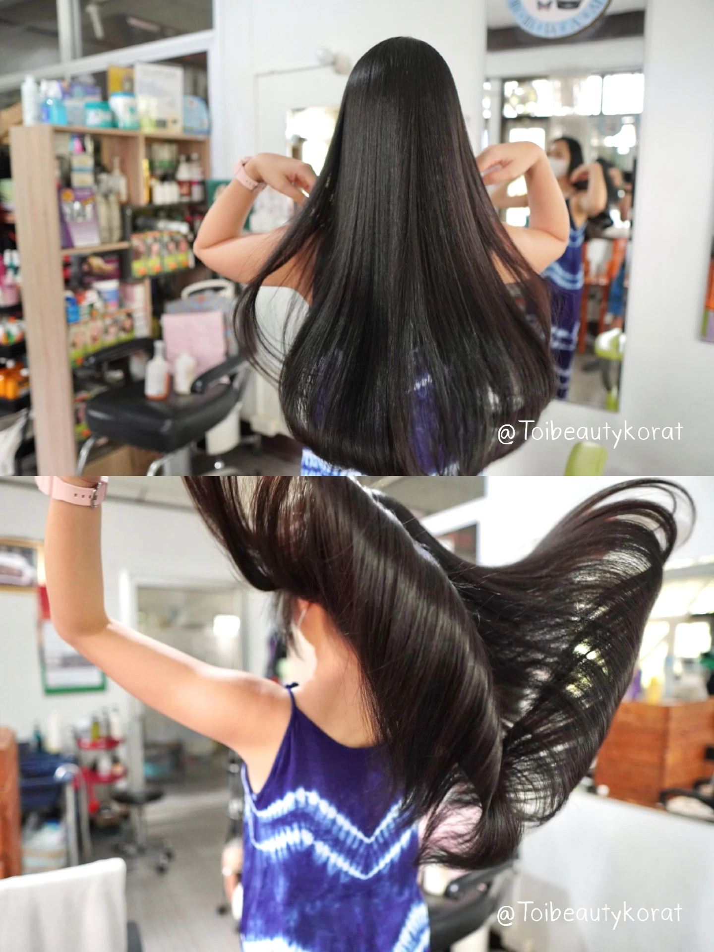 Review (secret shop) 💈 Korat hair salon. Very beautiful hair. Very good ...