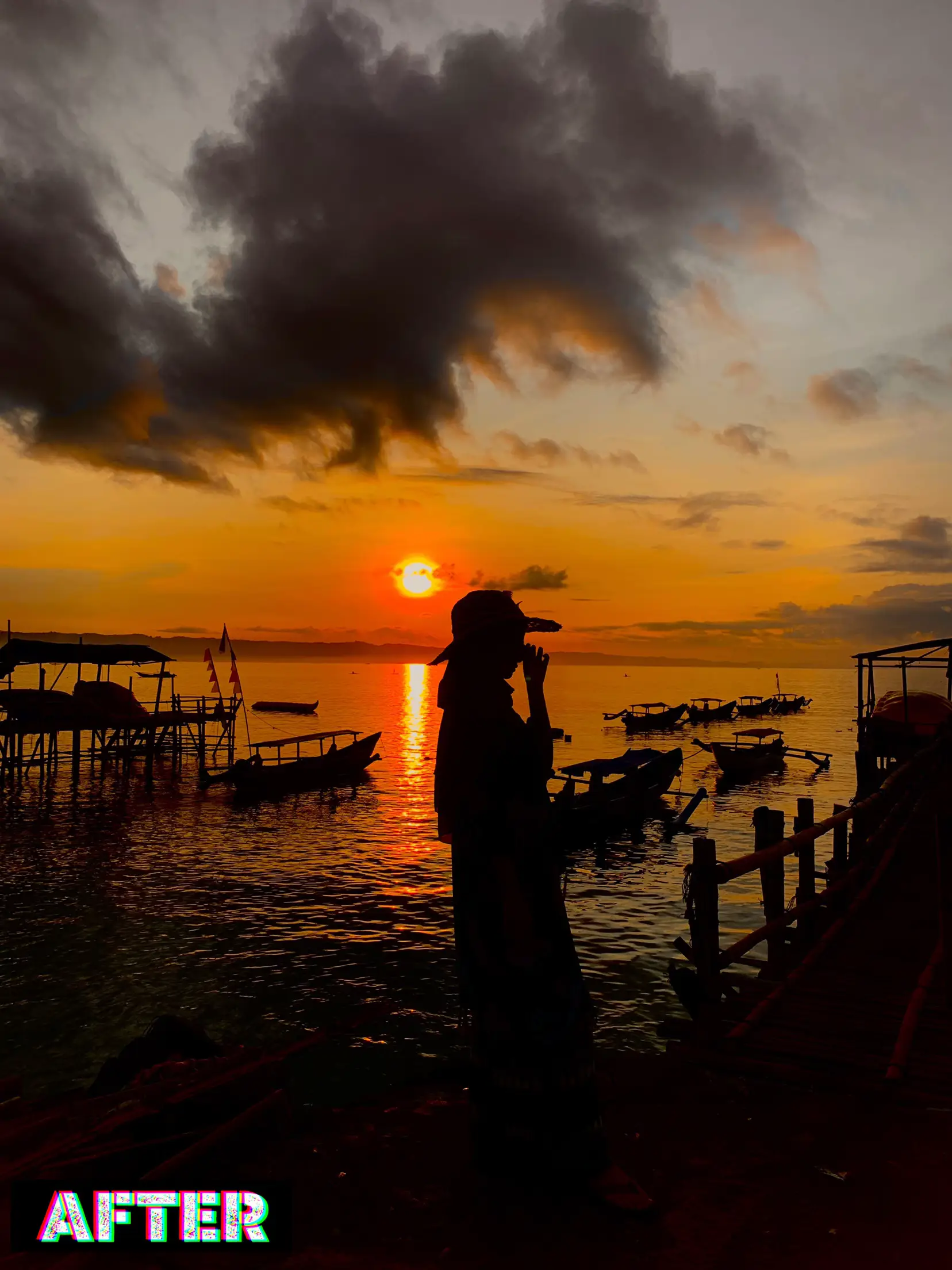 Tutorial edit foto. Sunrise bisa jadi sunset😱 | Galeri diposting oleh Nathasya | Lemon8