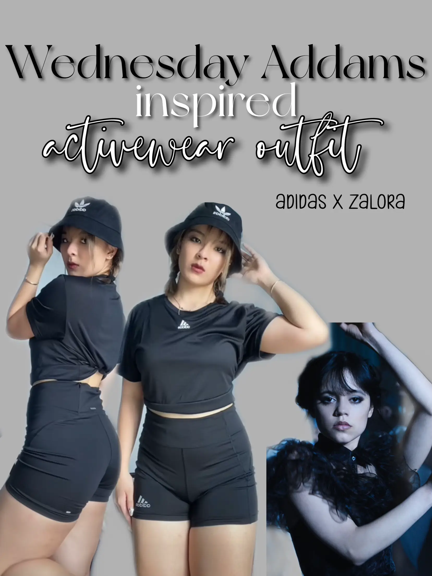 what Wednesday Addams would wear if she works out🖤 | Video published by ...