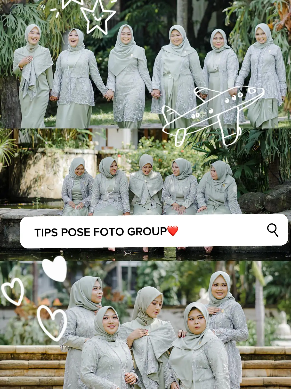 Tips Pose Foto Grup 💟💟💟 | Galeri diposting oleh Yayulatifah01 | Lemon8