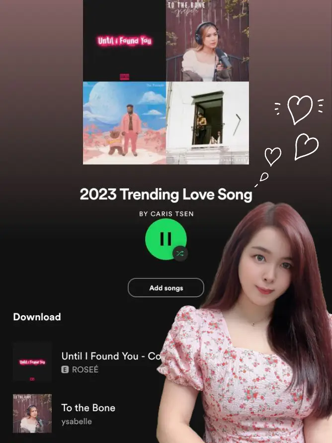 2023 Top Trending Love Song Spotify Playlist 🎧 | แกลเลอรีที่โพสต์โดย Caris | Lemon8