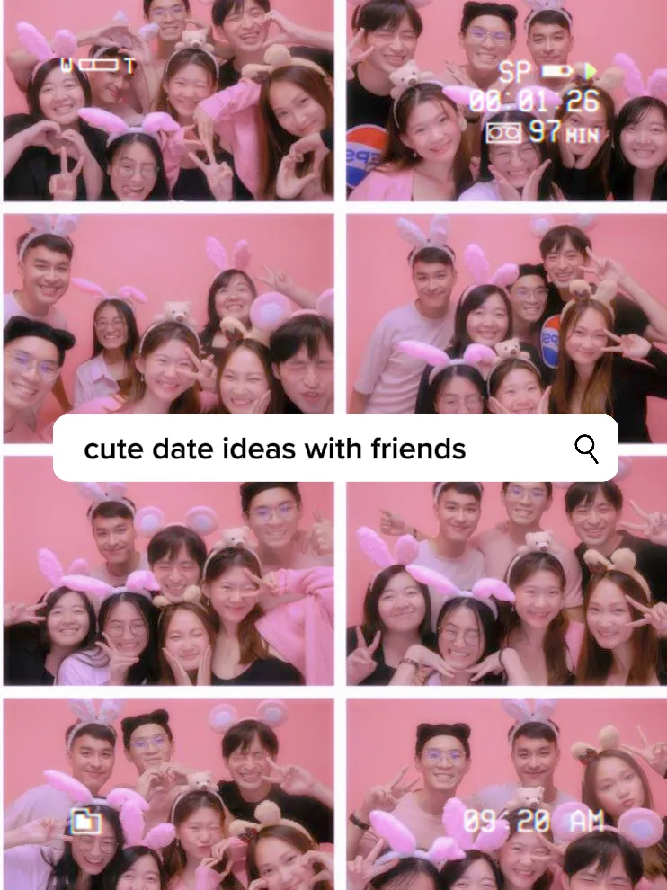Cute photobooth date ideas with your friend! 📷 ️ | Video published by ...