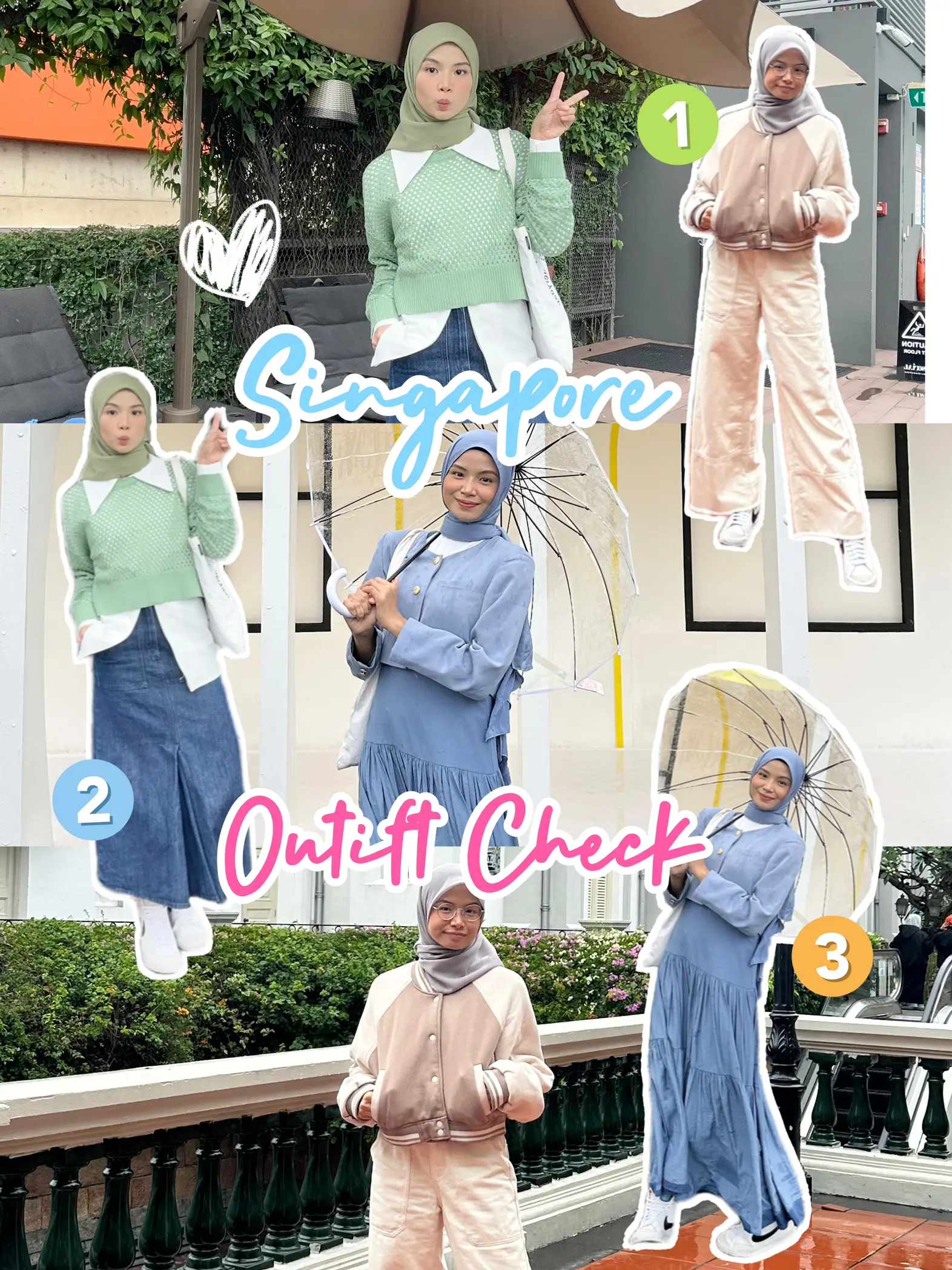 Travel Outfit Ideas ️ | Singapore Outfit Check 📸 | Galeri disiarkan ...