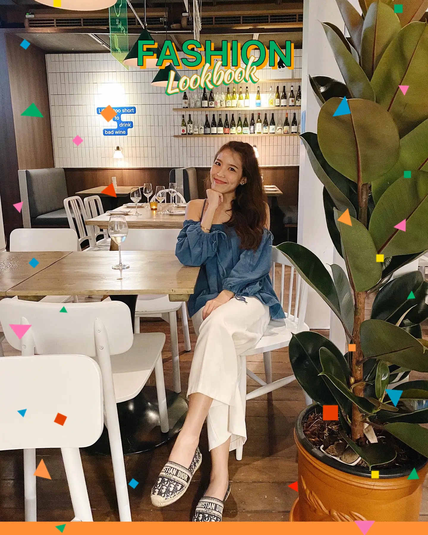 OOTD กับลุคง่ายๆวันนี้ ที่ wine bar เปิดใหม่ ย่านสุขุมวิท🍷 | แกลเลอรี ...