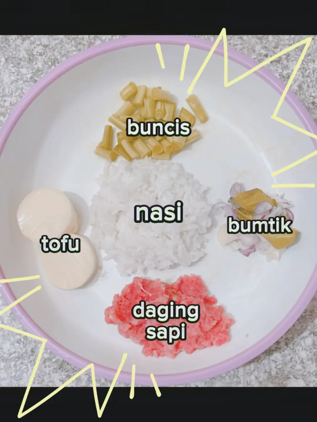 mpasi 6 bulan + bubur daging sapi | Video dipublikasikan oleh moms arka ...