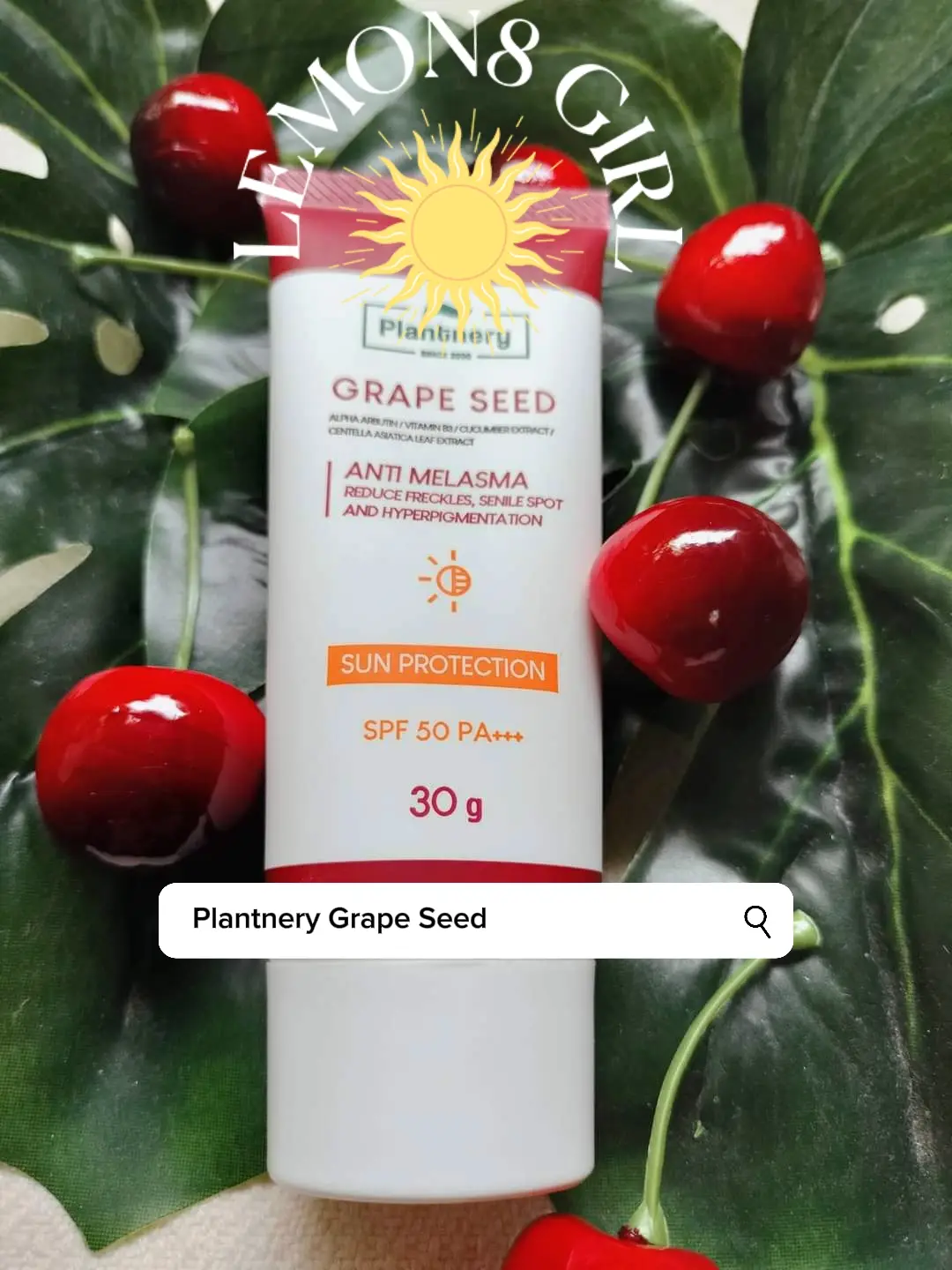 ป้ายยากันแดดตัวโปรดตัวใหม่ plantnery Grape seed 🌿🌿🌿 | แกลเลอรีที่โพสต์โดย gfee_freedom | Lemon8