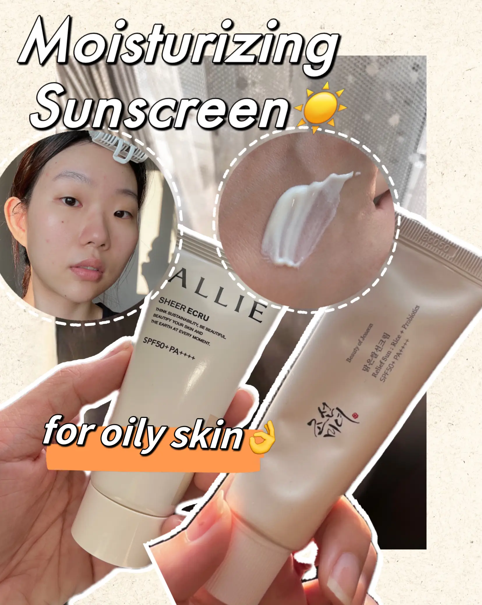 Sunscreen for Oily Skin☀️ non-greasy!😍 | แกลเลอรีที่โพสต์โดย monolidtreasure | Lemon8