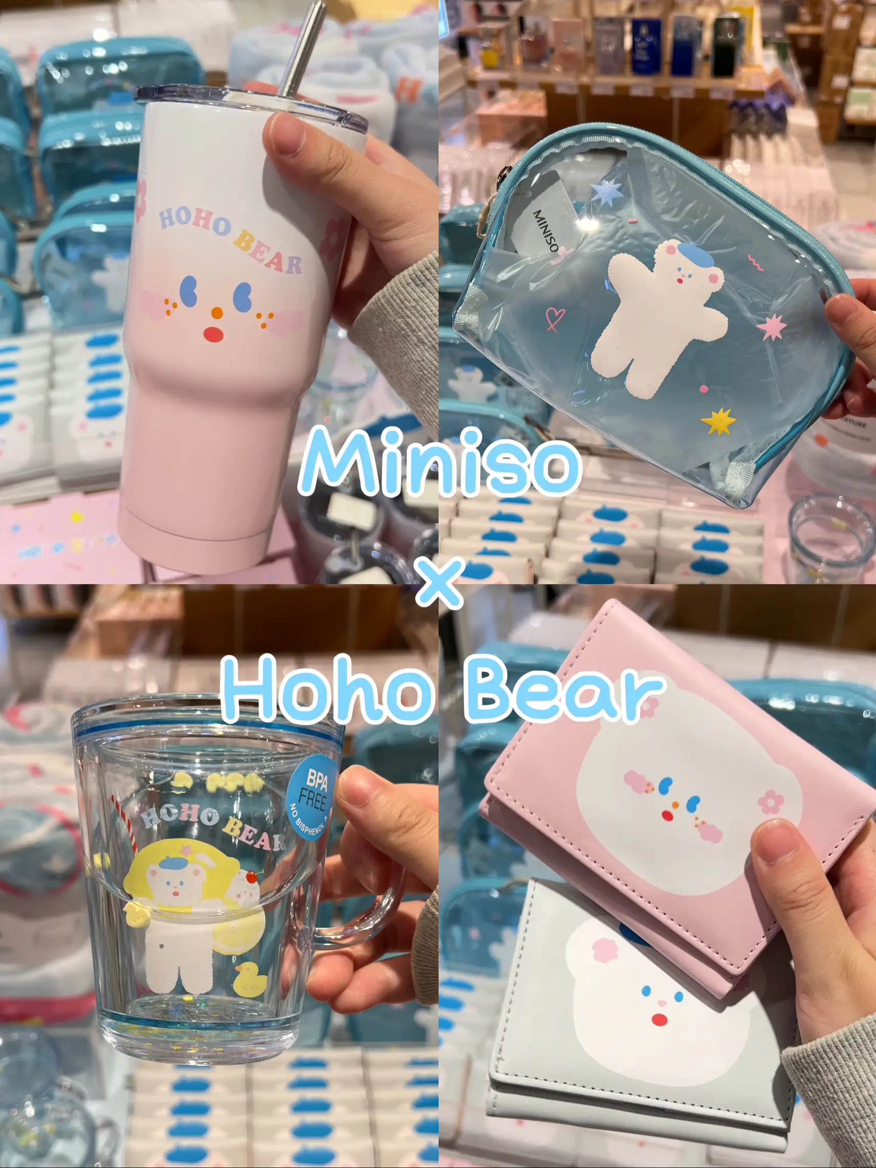 Miniso x Hoho Bear is too cute😍 Wanna bring al IN | Video published by ...
