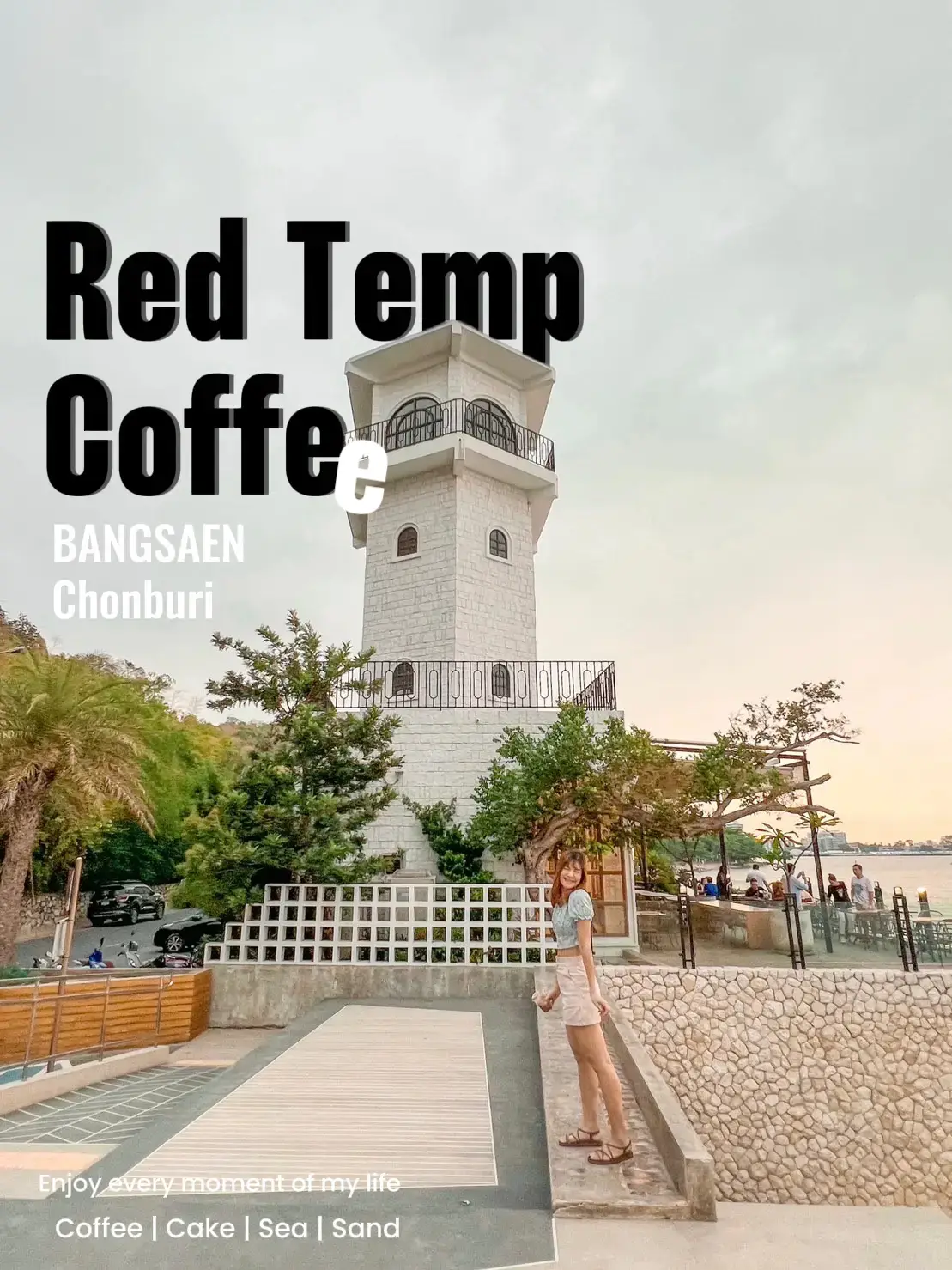 พาเที่ยวคาเฟ่วิวสวยที่สุดในบางแสน | Red Temp coffee 🏰 | แกลเลอรีที่ ...
