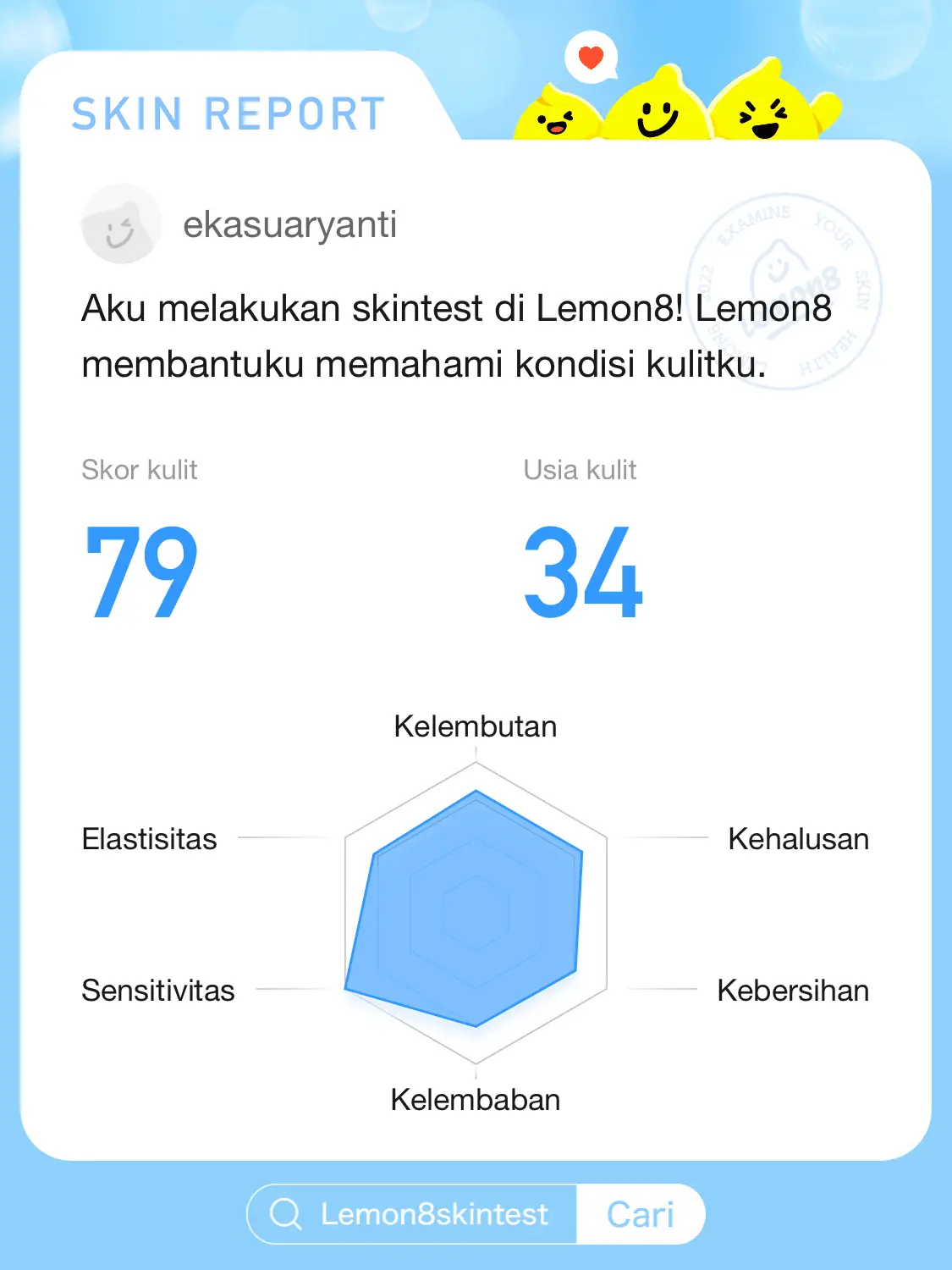 Laporan Kulit Saya | Galeri diposting oleh Eka Suaryanti | Lemon8