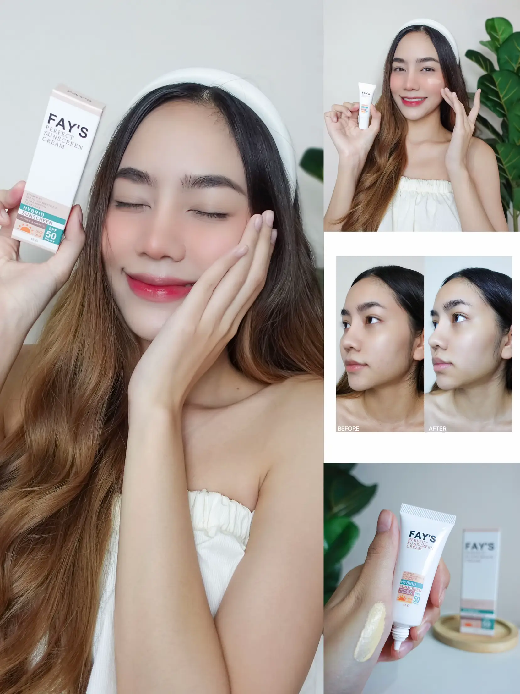 “ครีมกันแดดเฟย์”☀️ | แกลเลอรีที่โพสต์โดย Lookpla_popla | Lemon8