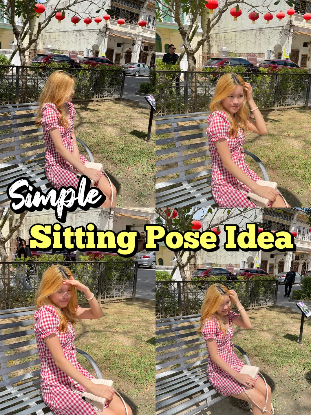 Simple Sitting Pose Idea on the chair- photo tips | Galeri disiarkan oleh Sleepybear | Lemon8