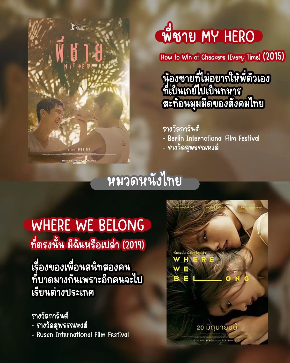 #แนะนำหนังดีNetflix การันตีด้วยรางวัล ดูไม่ยากอย่างที่คิด 🎬🍿🎞️ | แกลเลอรีที่โพสต์โดย Boboath ...