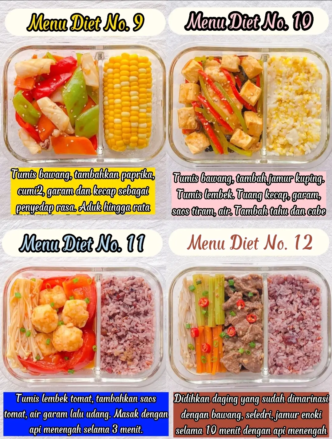Turun 10 KG dengan Menu Diet Ini‼️💪 | Galeri diposting oleh resep.sehat ...