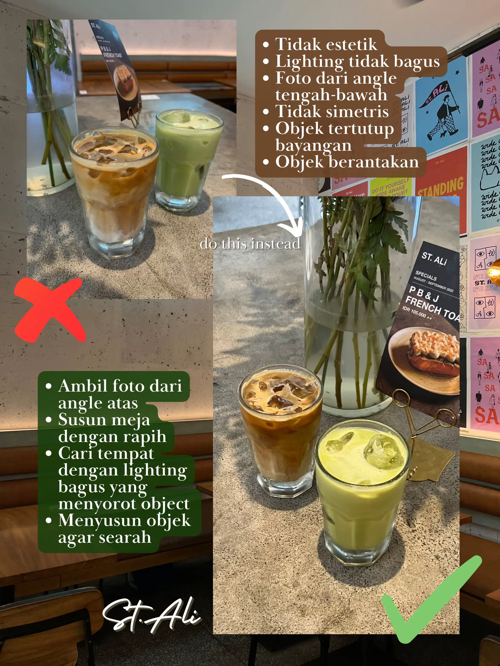 SAVE‼️ TIPS FOTO AESTHETIC DI CAFE☕️ | Galeri diposting oleh Viona ...