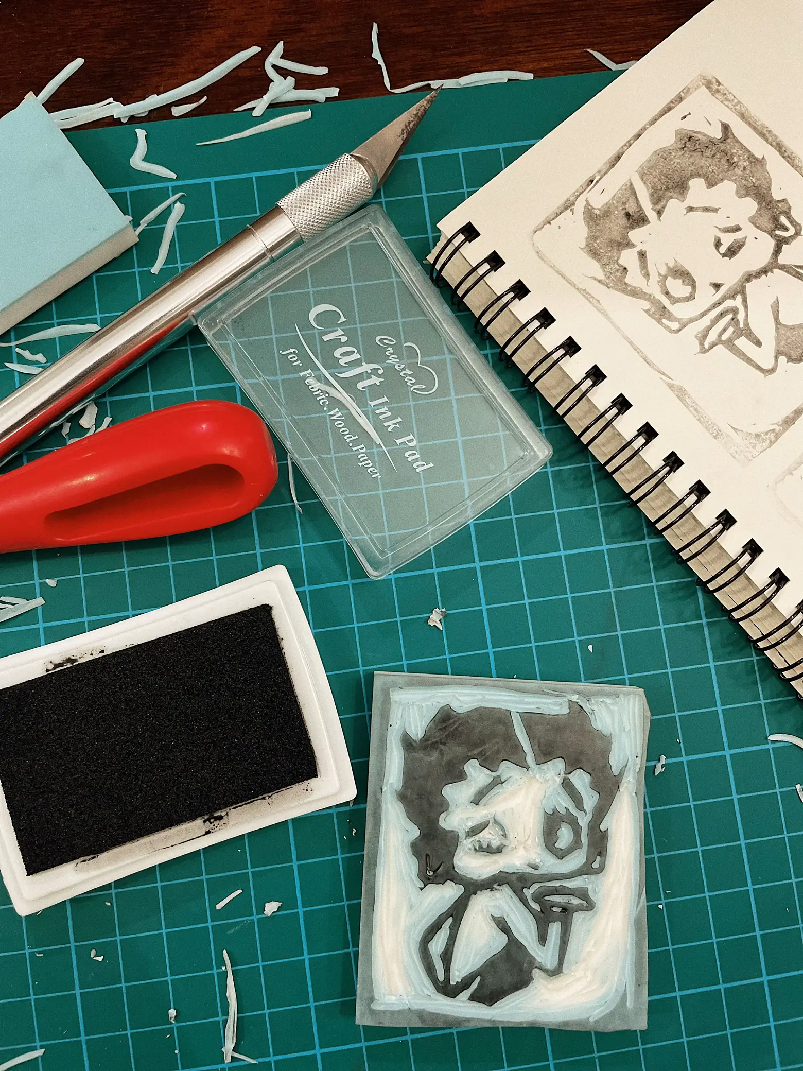 DIY your own stamp (linocut printmaking) 💮 | Gallery posted by ...