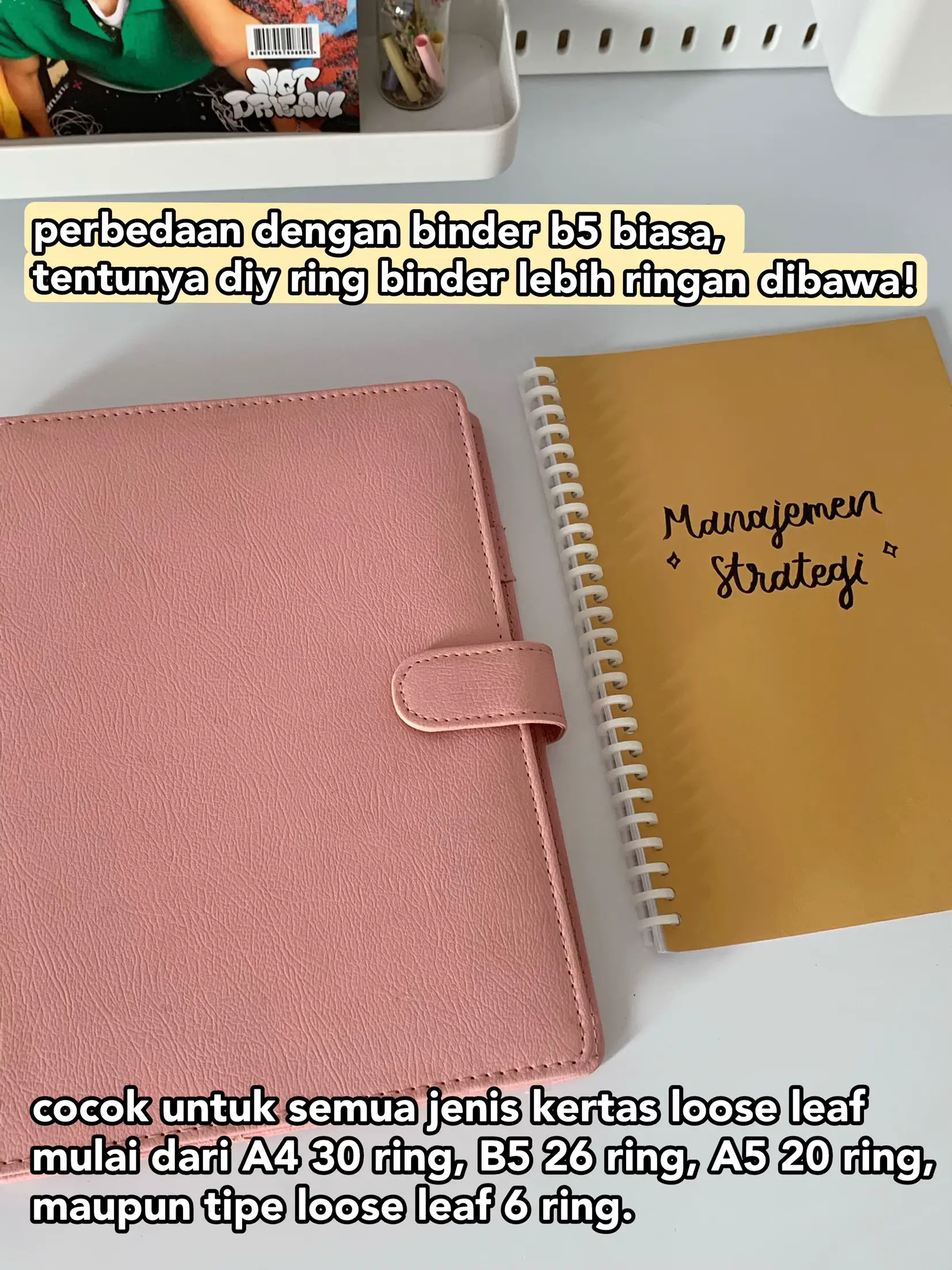 DIY Binding Ring Binder Untuk Catatan Kuliah 📒 | Galeri diposting oleh ...