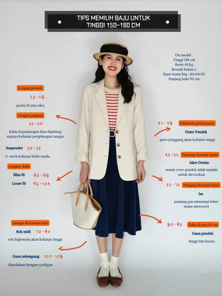 TIPS MEMILIH BAJU UNTUK TINGGI 150-160 CM 👧🏻⭐ | Galeri diposting oleh ...