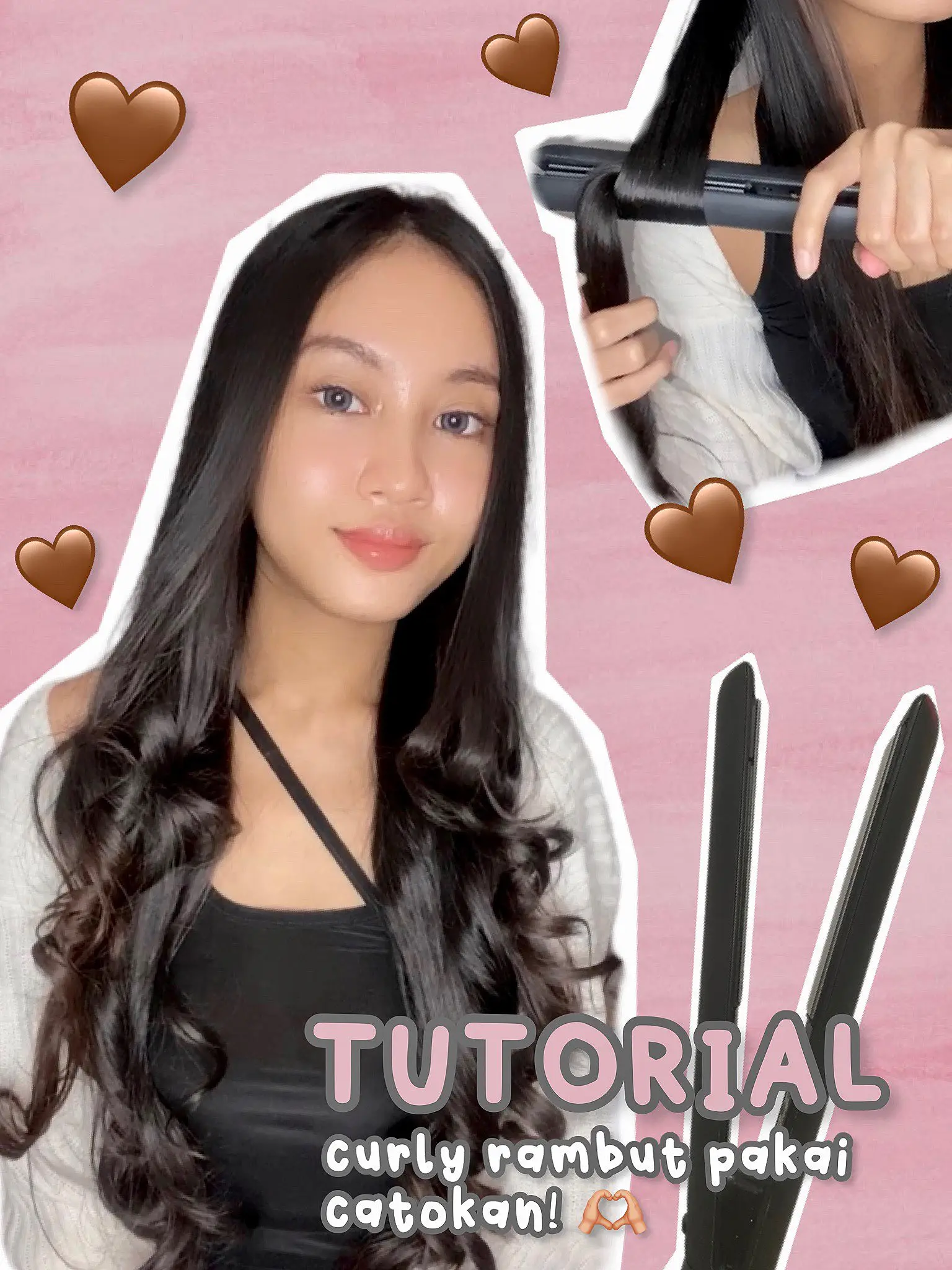 [SAVE] Tutorial Curly Rambut Pakai Catokan!🧡💖👋🏻 | Video dipublikasikan ...