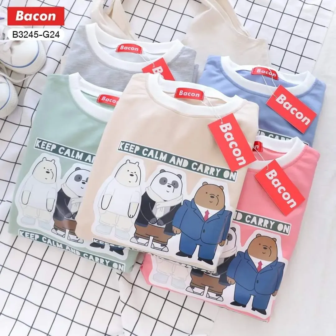 👑 ใหม่เสื้อสเวตเตอร์ We Bare Bears 🐻🐼🐻‍ ️ตัวละ 250 | แกลเลอรีที่โพสต์โดย ชนิตา สอนฮุ่ง | Lemon8
