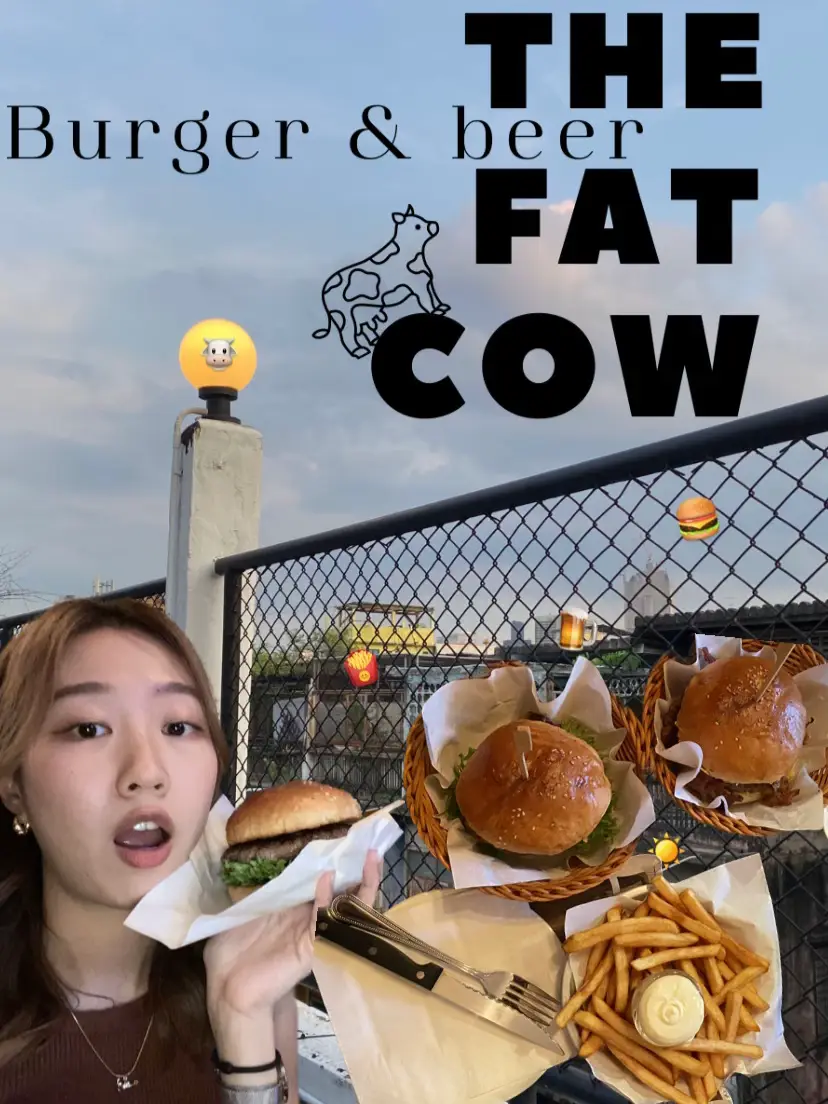 THE FAT COW— Burger Rooftop & Craft Beer in Yaowat | แกลเลอรีที่โพสต์ ...