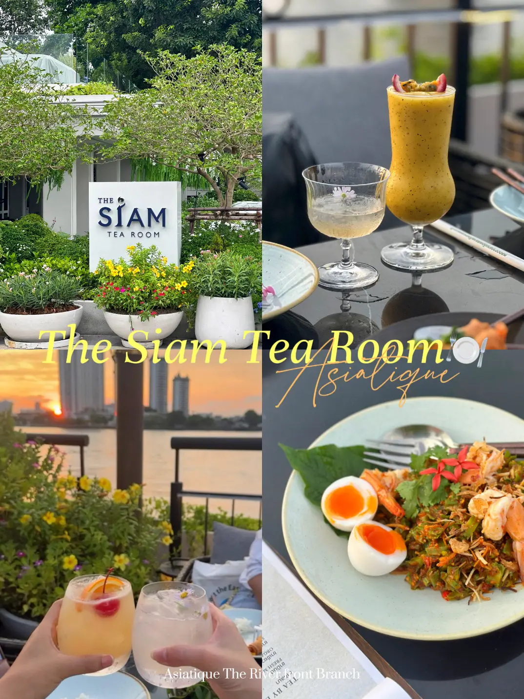 ร้านอาหารไทยกับบรรยากาศวิวริมแม่นำ้เจ้าพระยา 🚢🍽️🍹 | แกลเลอรีที่โพสต์โดย Kiingzaz | Lemon8