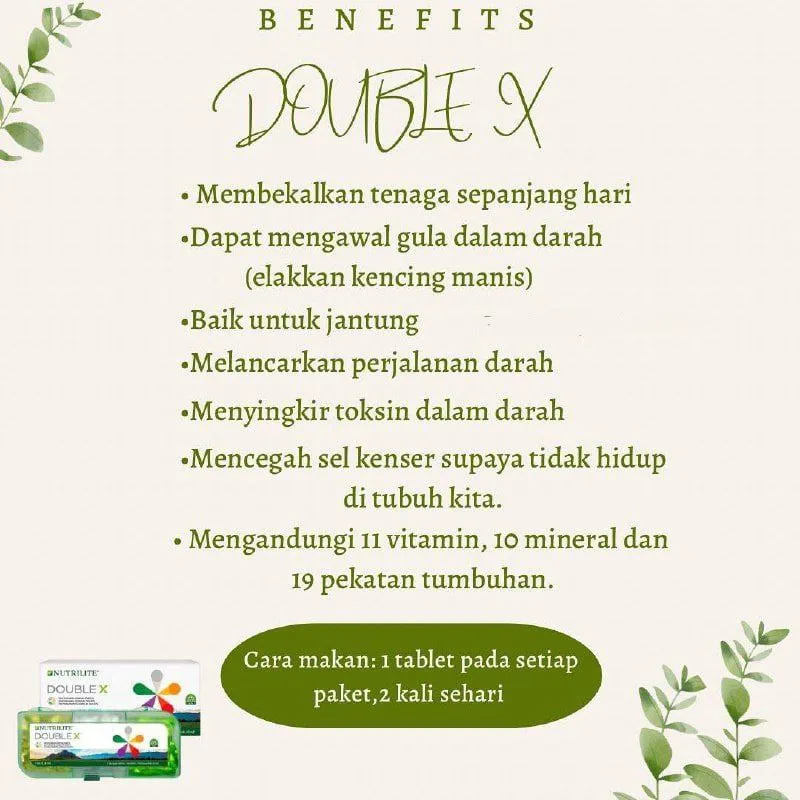 NEW UPGRADE DOUBLE X NUTRILITE | Galeri disiarkan oleh Eswari08 | Lemon8
