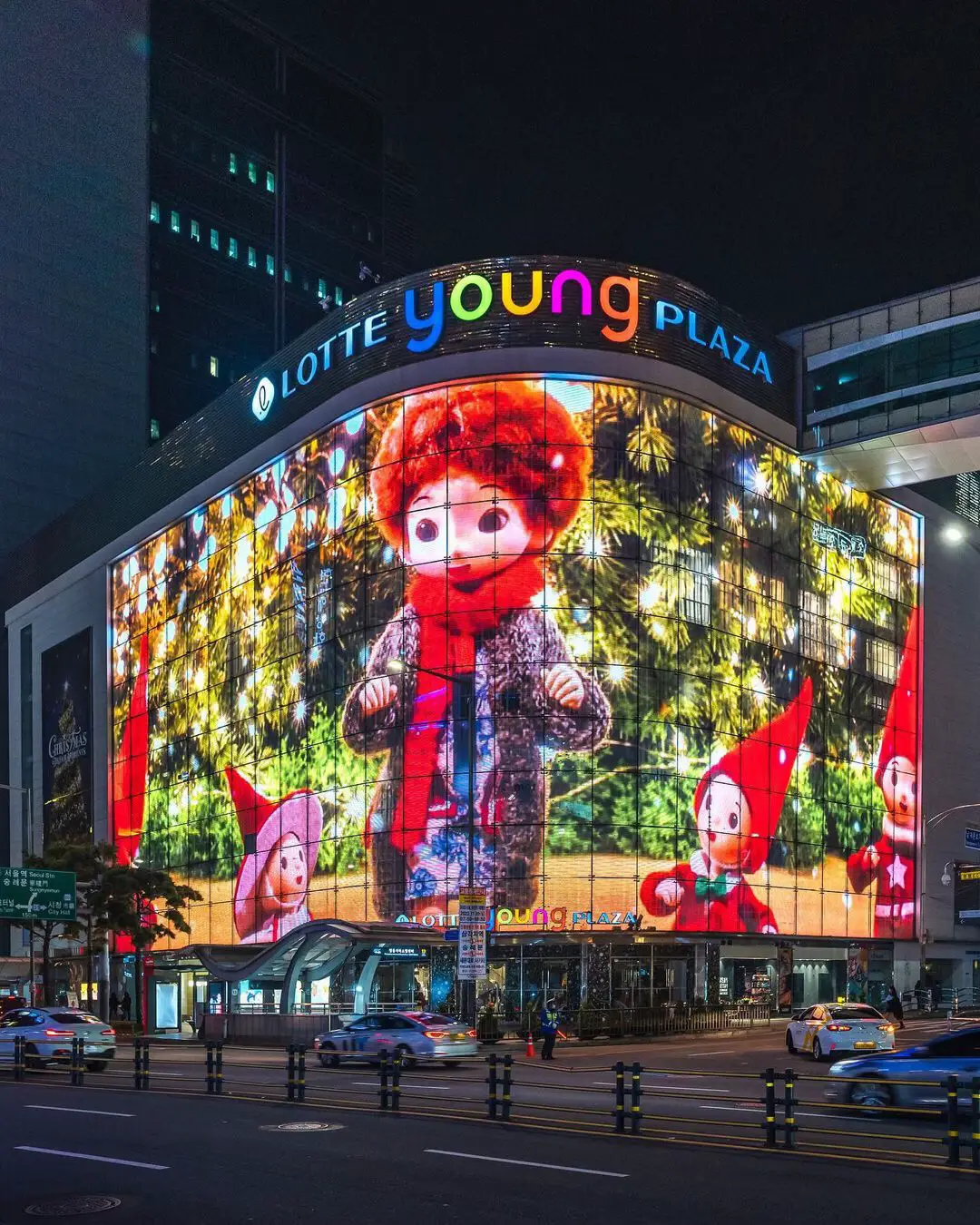 Lotte Young Plaza จุดถ่ายรูปคริสมาสต์ในโซลย่านเมียงดง 🎄 | แกลเลอรีที่ ...