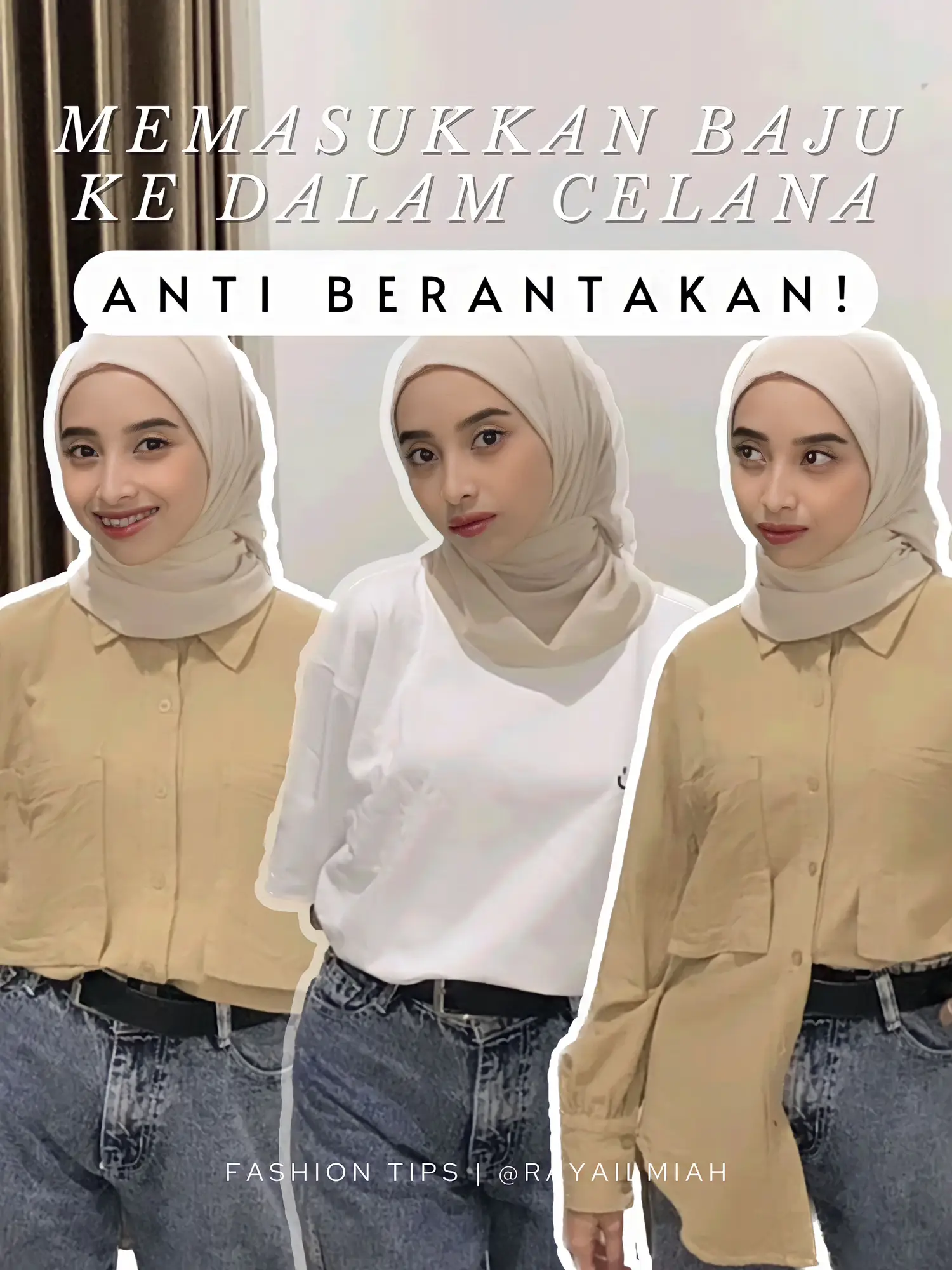 TIPS MASUKIN BAJU KE CELANA‼️ | Video diterbitkan oleh Raya Ilmiah | Lemon8