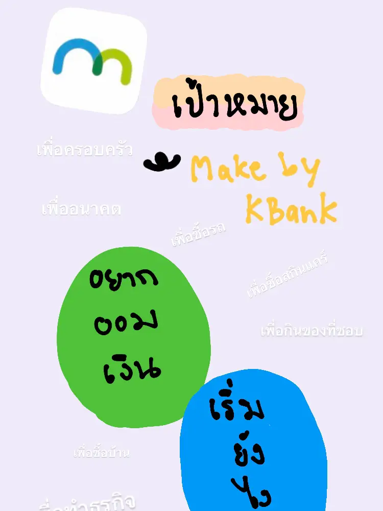 I want to start collecting money. There's a good help. Make by KBank. | Gallery posted by Aomsin ...