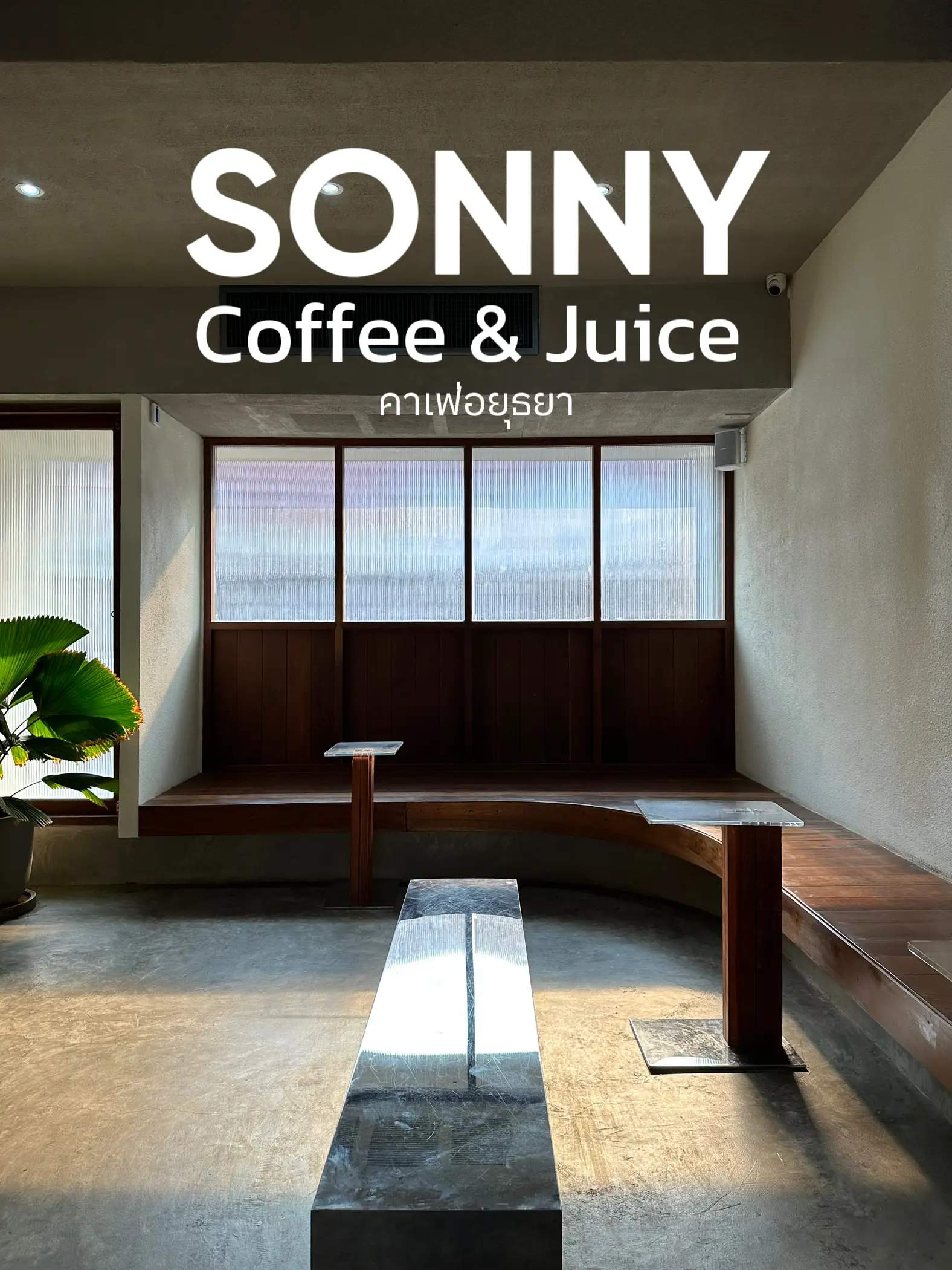 SONNY Coffee & Juice คาเฟ่อยุธยา | แกลเลอรีที่โพสต์โดย aimobject | Lemon8