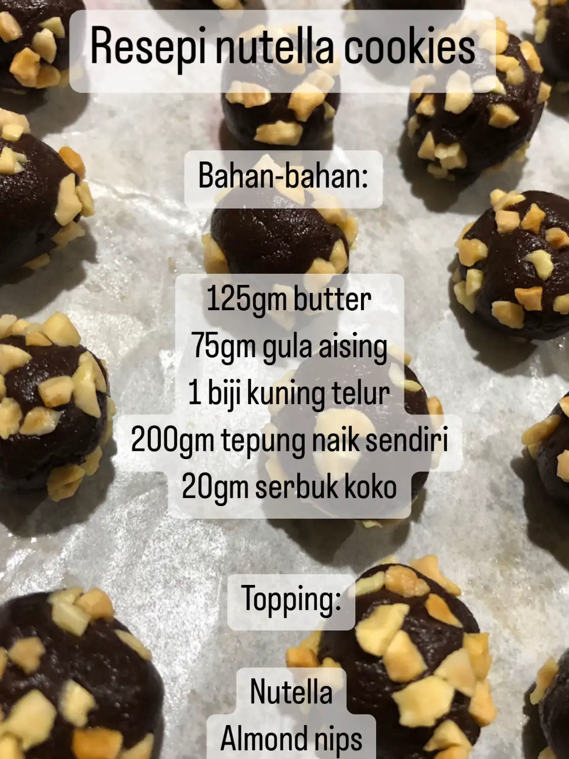NUTELLA BUTTON COOKIES😋 | Galeri disiarkan oleh Ainaemylia | Lemon8