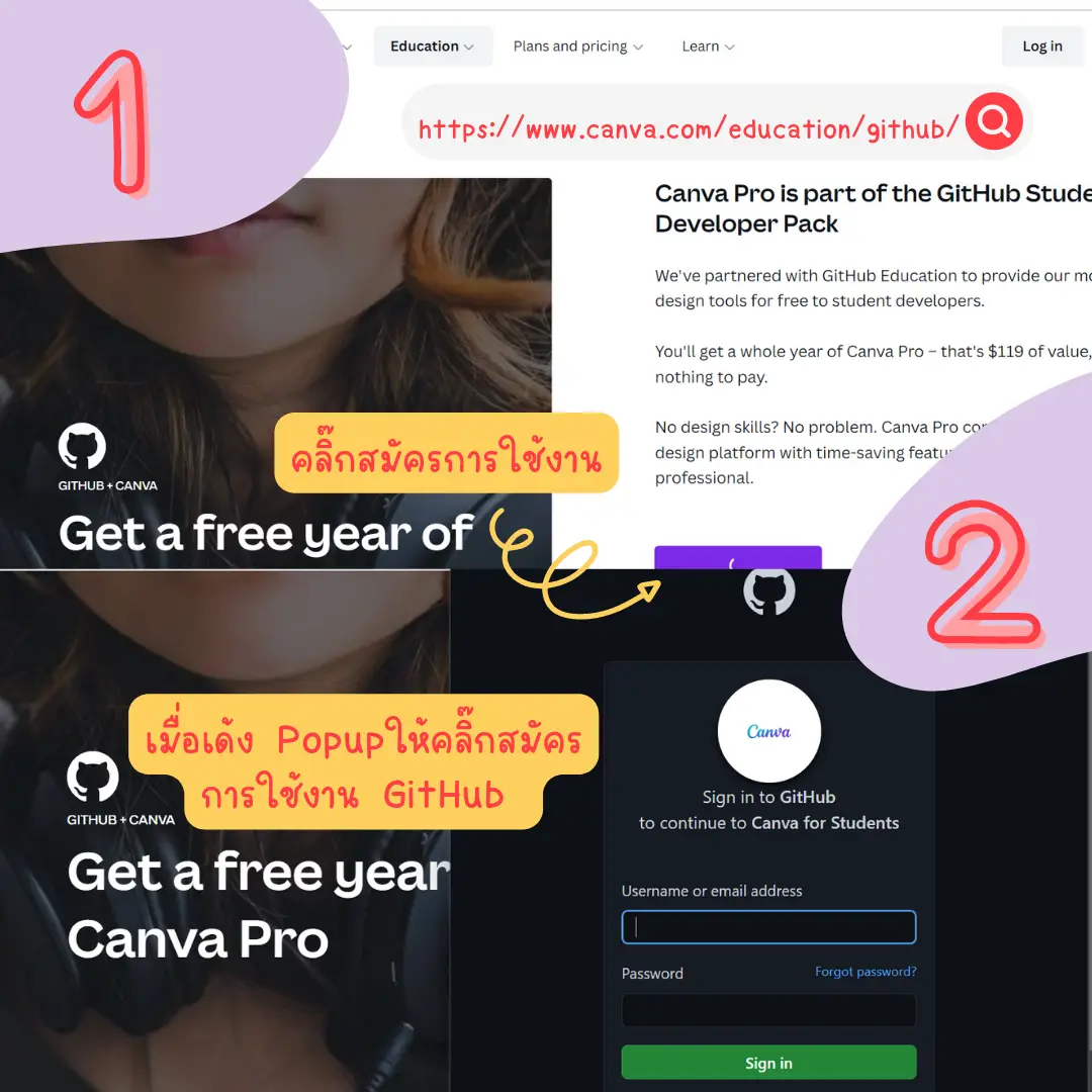 📍How to ใช้Canva pro Free สำหรับเด็กมหาลัย📝 | แกลเลอรีที่โพสต์โดย ♡*PolarisB*• | Lemon8
