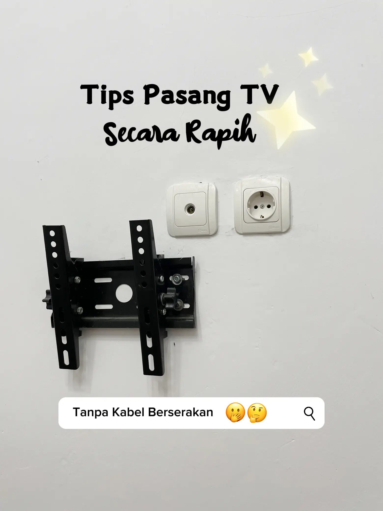 Tips pasang tv secara rapi tanpa kabel berserakan‼️ | Galeri diposting ...
