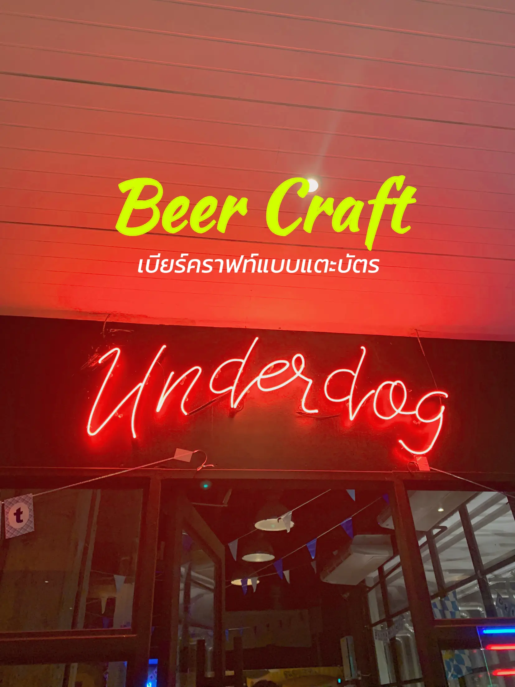 Underdog Micro brewery | วิดีโอที่เผยแพร่โดย chalulu~chulala | Lemon8