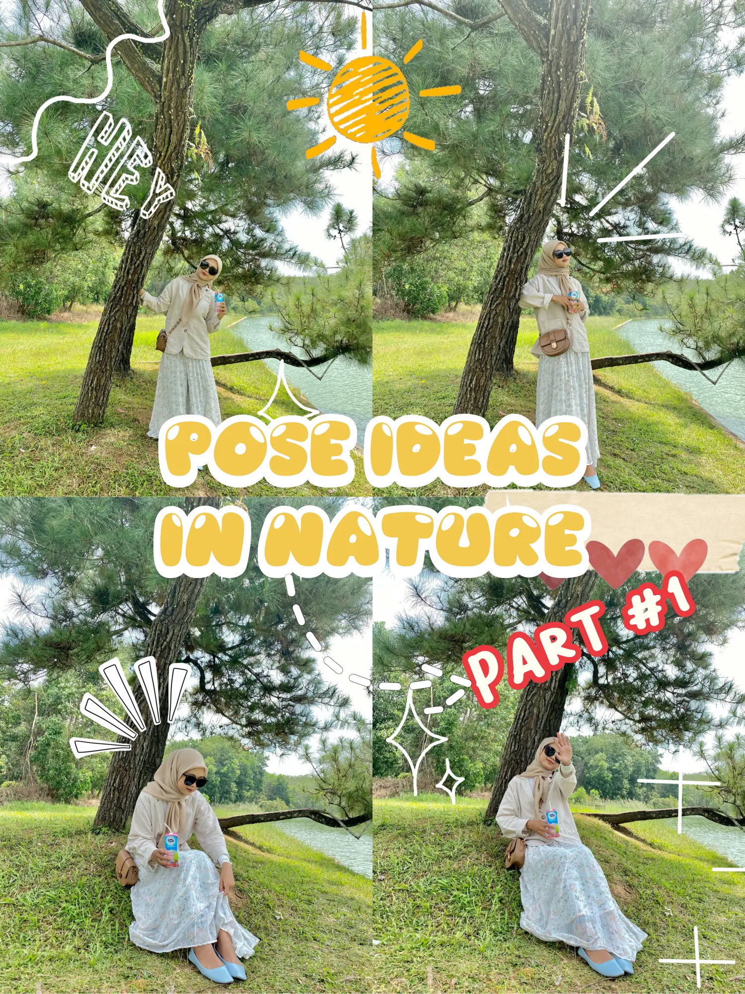 🌴POSE IDEAS IN NATURE🌴 | Galeri diposting oleh Arinadillaa | Lemon8